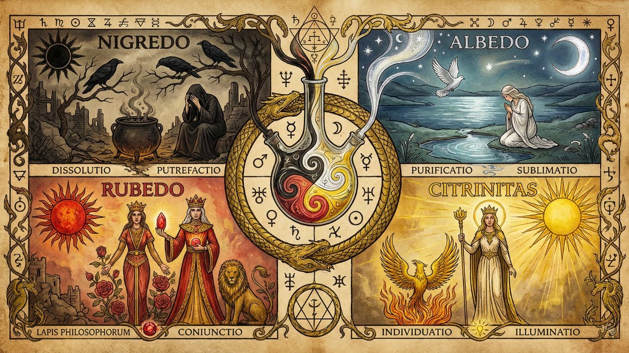 The Magnum Opus — The 4 Stages of Inner Transformation (Jung + Alchemy)