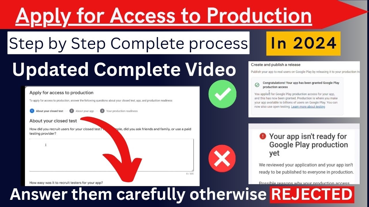 Apply for production in google play console UPDATED | Closed Testing answers | 2024
