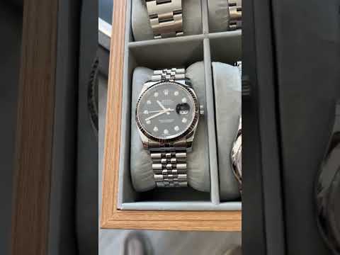 Rolex Datejust 36mm Steel Black Diamond Dial Ref: 116234 - The Luxury Hut