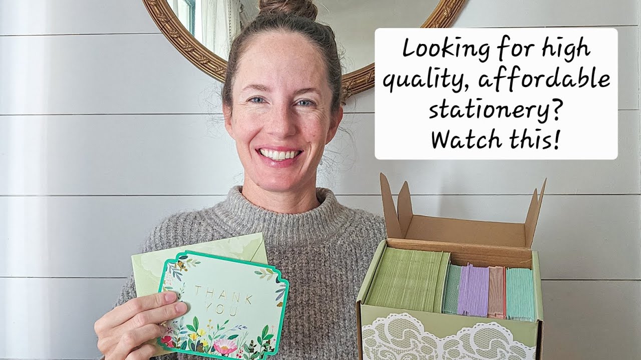 Watch me try Ukee's 100 floral thank you cards