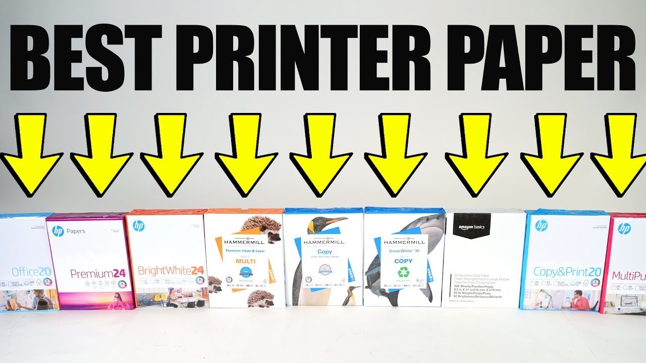 BEST Copy & Printer Paper TESTED - Quality Comparisons!