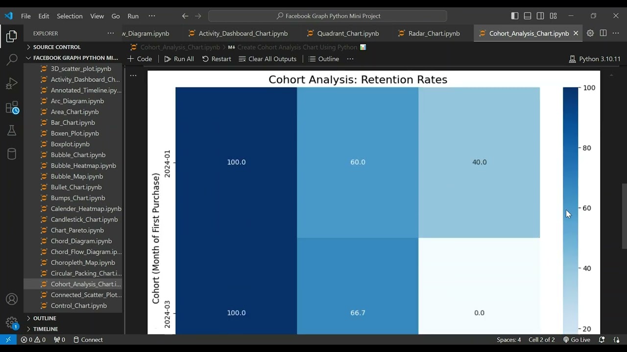 Python Cohort Analysis Tutorial |  Data Visualization Tutorial | Step By Step Guide