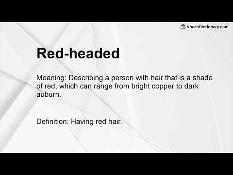 Red-headed Meaning