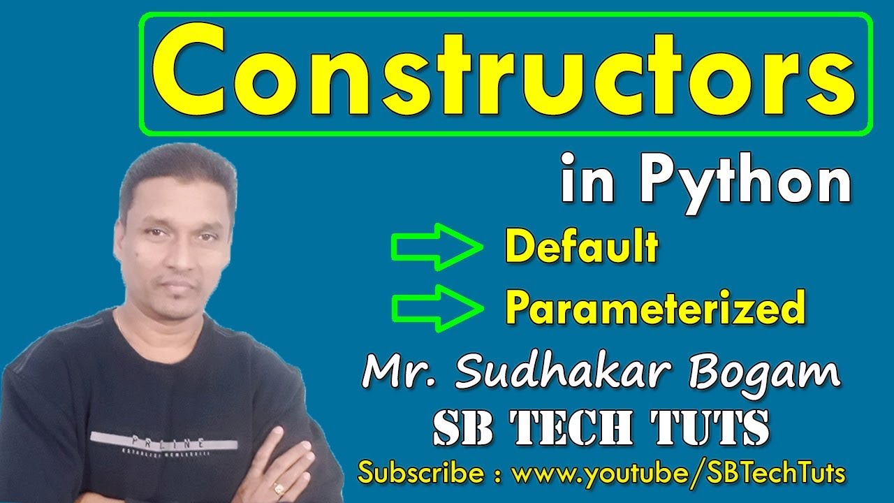 Constructors in Python | Constructor (Default & Parameterized) | Constructor | Python | Telugu