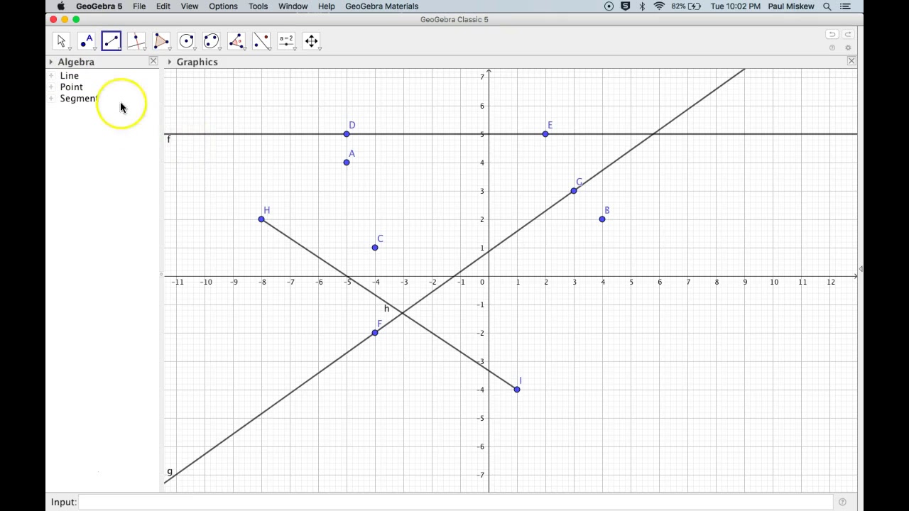 Geogebra Introduction 1 - General Layout