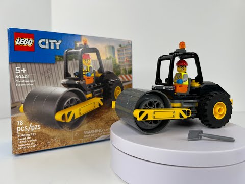 🚧 LEGO City 60401 – Construction Steamroller | Full Build Video