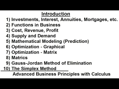 Business Math (1 of 1) Introduction