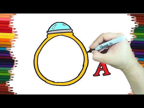 Dibujos de palabras que comienzan con la letra A - ANILLO - Dibubaron