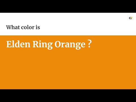 Elden Ring Orange color #ed8a09 hex Cool Yellow color ed8a09