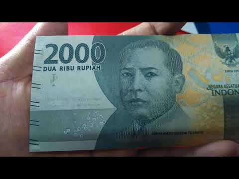 Unboxing a beautiful gift came from INDONESIA, 2000 IDR banknote