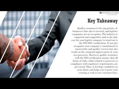 Benefits of ISO 9001 Certification for a Logistics Company