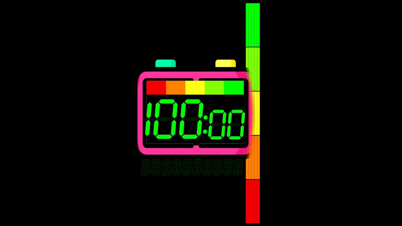 BCG 100 Seconds Countdown (LED Levels Display in 9:16 Vertical Ratio Format) #Shorts