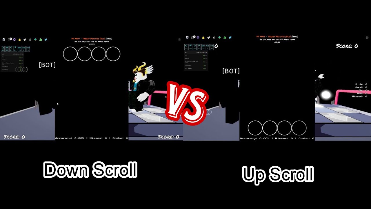 Target Practice (Old)Down Scroll VS Up Scroll
