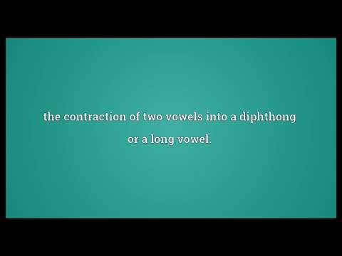 Synaeresis Meaning
