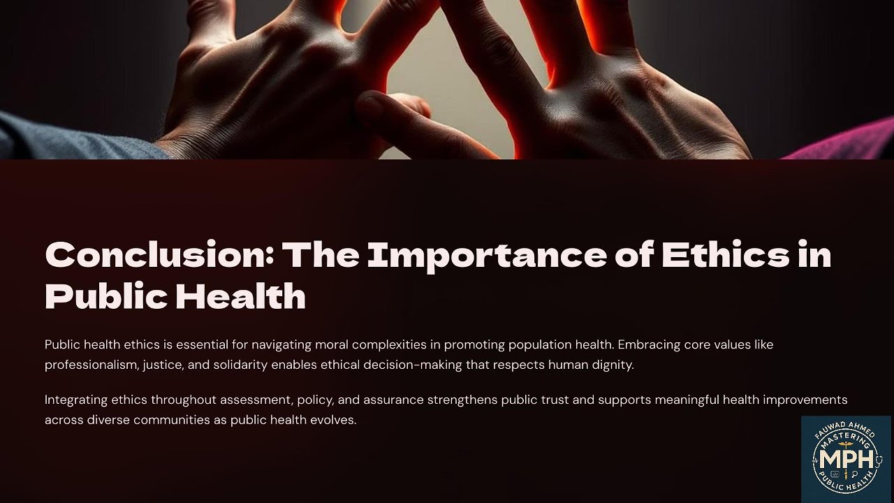 Public Health Ethics & Professional Values Explained | A Complete Guide