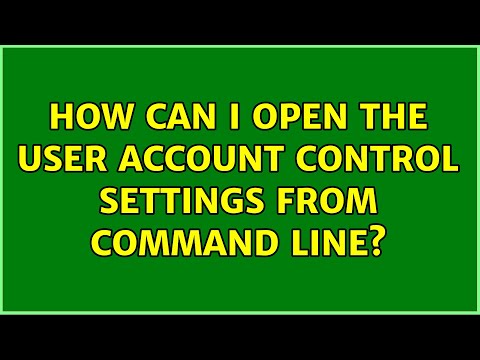 How can I open the User Account Control settings from command line? (4 Solutions!!)