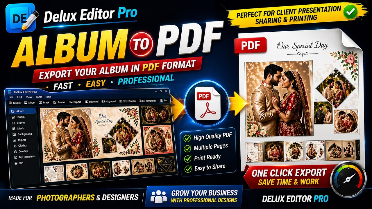 Album to PDF in Delux Editor Pro