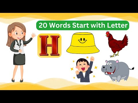Words starting with Letter H | H is for Horse🐴| H letter Words | Words that start with H | H words