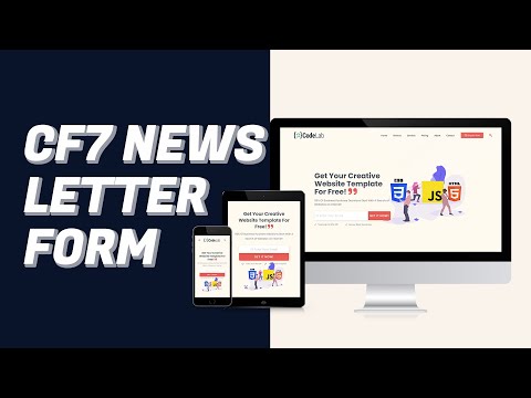 ContactForm 7 Newsletter Form Design - [Subscription Form]