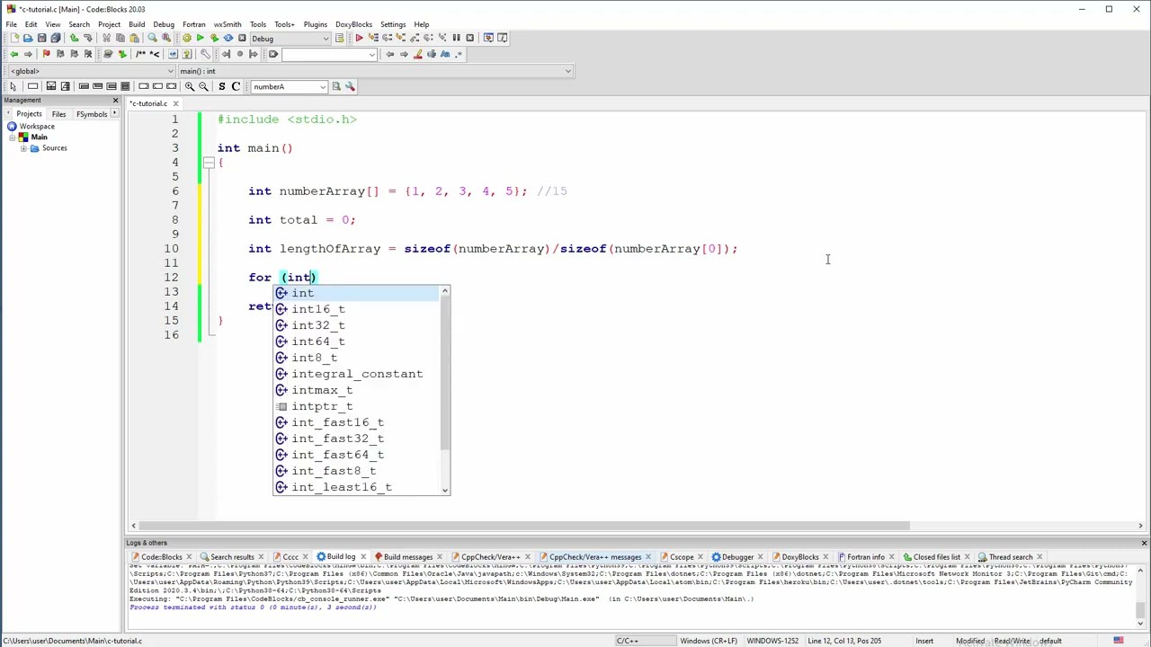 C Program - Print the Sum of All Elements in an Array