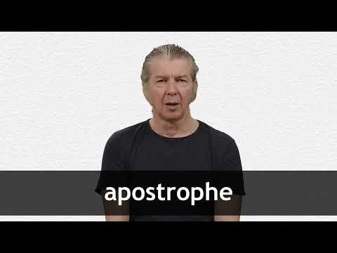 APOSTROPHE 释义 | 柯林斯英语词典
