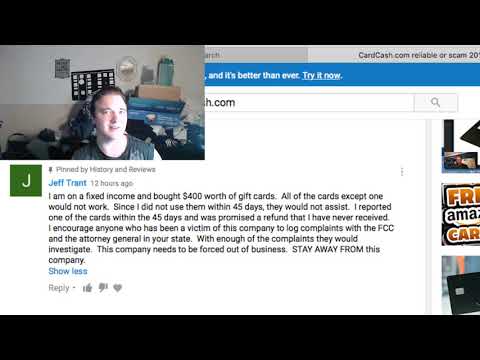 UPDATE CardCash.com reliable or scam November 2017 review