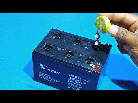 how to repair dry battery at home repair old dead dry battery acid battery repairation