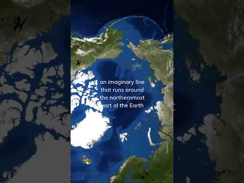 The Arctic Circle is an imaginary line that runs around the northernmost part of the Earth #shorts