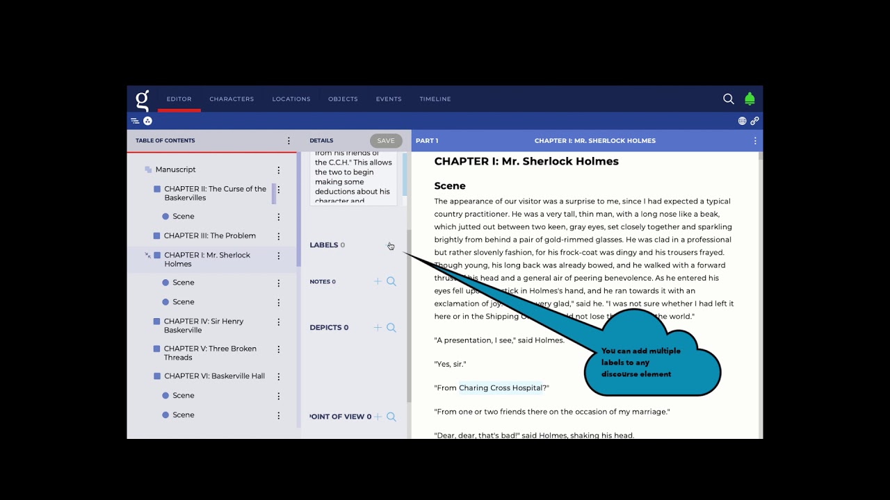 Granthika Tutorial: Using the Editor