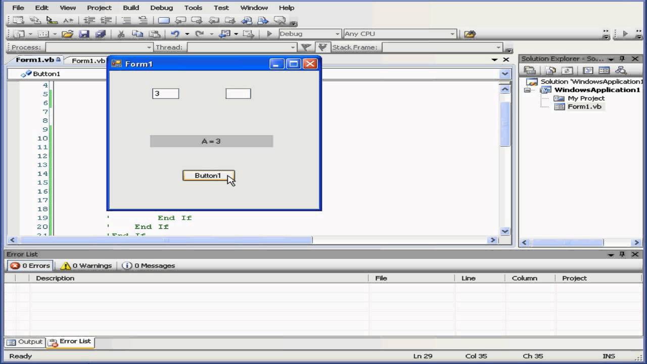 Visual Basic Video Tutorial - Volume 1- Lesson 27:  Select Case