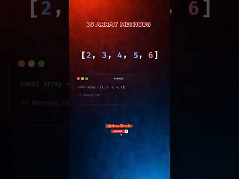 JS: Array Methods#html #css #javascript #array #push #pop #map #method #ytshorts #coding #frontend