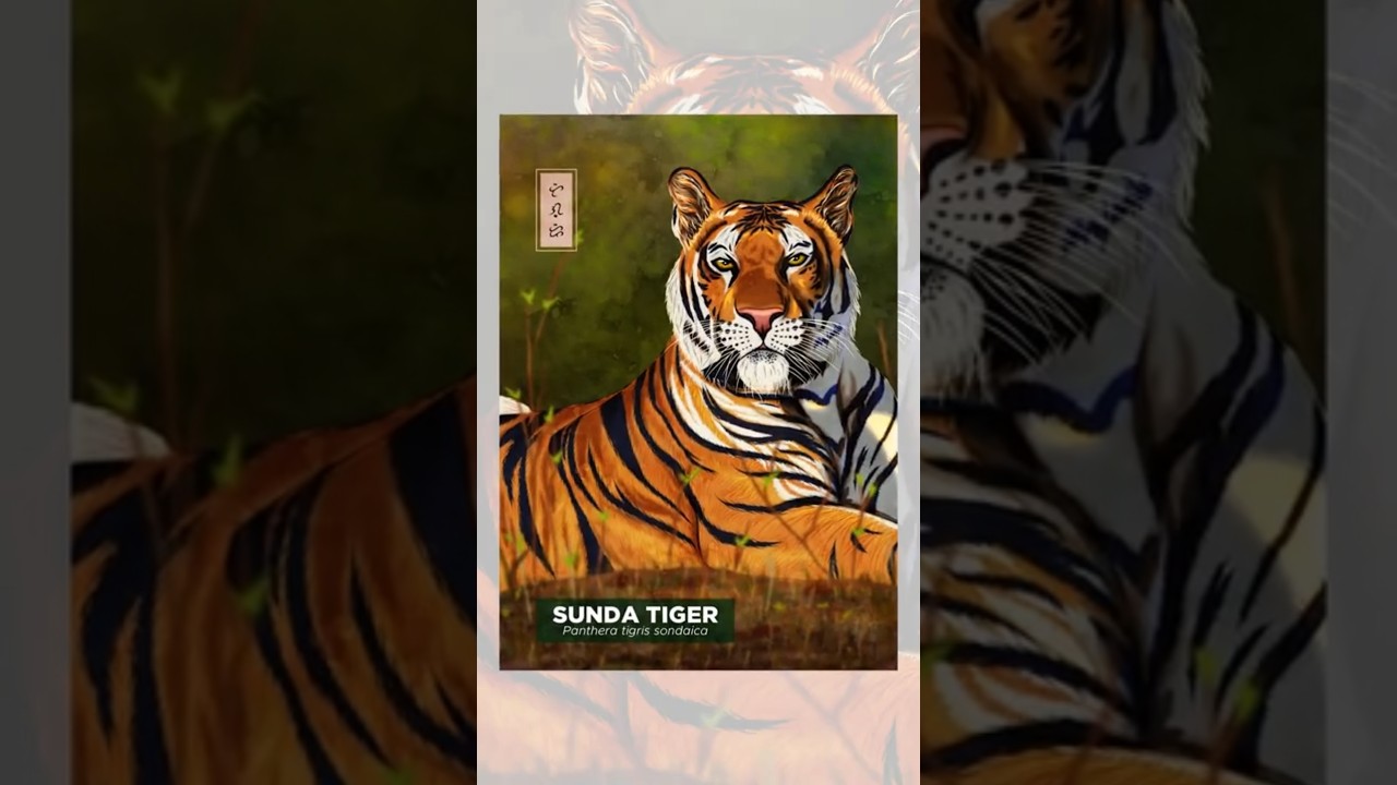 Sunda Tiger Vector Painting