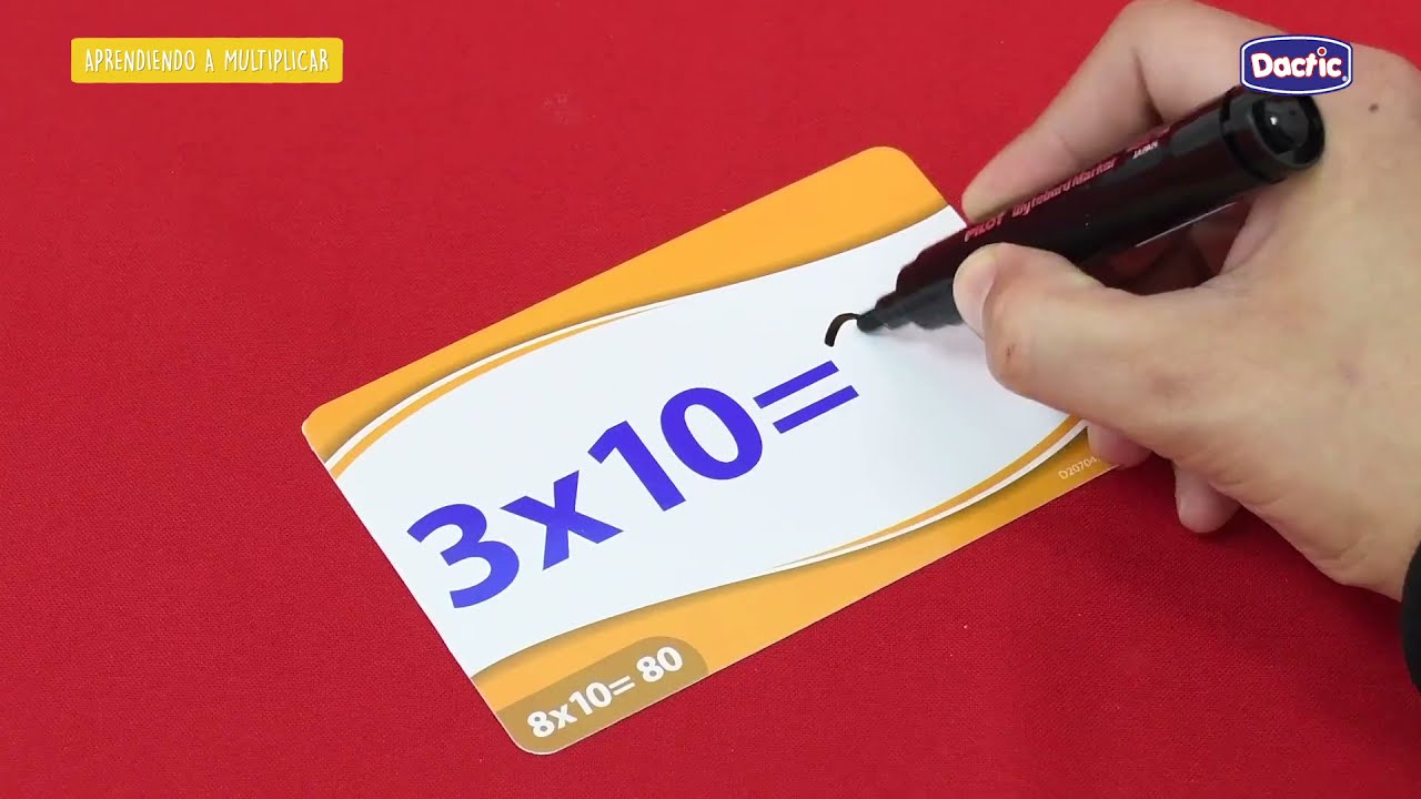Lámina Multiplicar Dactic