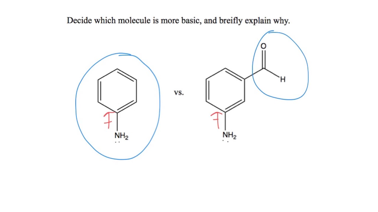 Basicity of aromatic amines problem