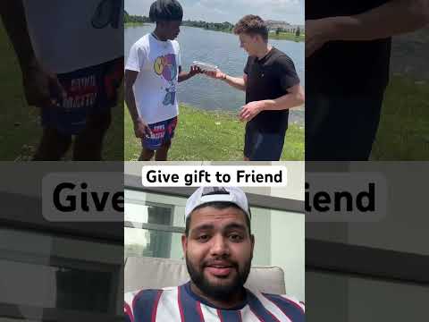 Giving Gift To Friend #funny #memes #comedy #subscribe #reaction #trending