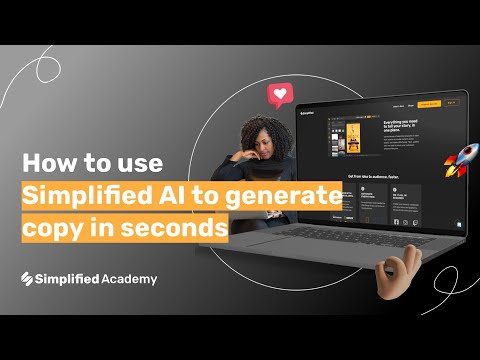 How to use Simplified's AI Writer to write marketing copy in seconds - FULL TUTORIAL SIMPLIFIED AI