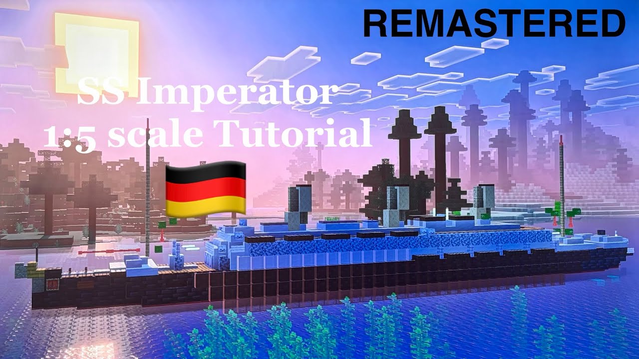 Minecraft SS Imperator 1:5 scale Tutorial | Imperator-class ocean liner