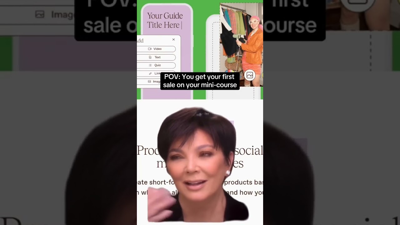 When you make your first sale on your mini-course