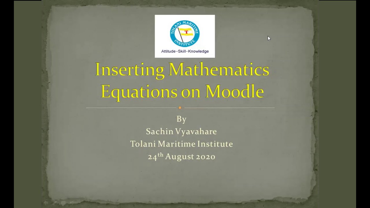 FDP - Moodle (Mathematic)