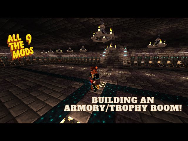 All The Mods 9 Minecraft ATM9 Builds - Building An Underground Armory ...
