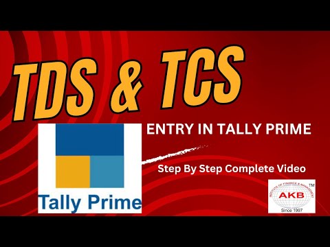 TDS AND TCS ENTRY ENTRY IN TALLY PRIME , FULL PROCESS | TAX DEDUCTION AT SOURCE/