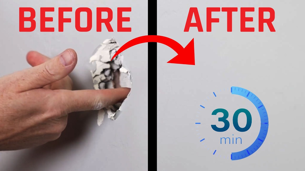 The FASTEST Way to Patch Drywall! No Sanding!