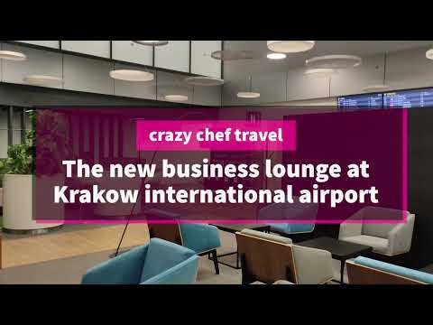 The new business lounge at Krakow Balice airport | Crazy Chef Travel
