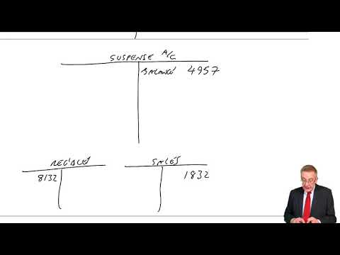 Suspense Accounts - ACCA Financial Accounting (FA) lectures