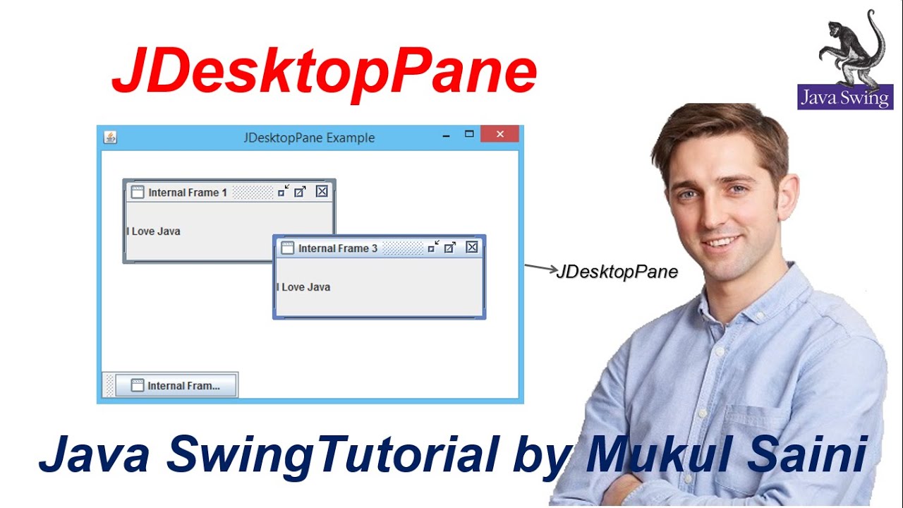 #45 Java Swing Tutorial | JDesktopPane in Java