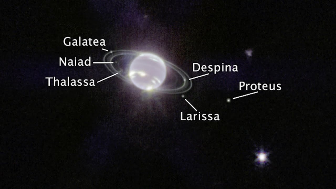 Webb Telescope's amazing image of Neptune, its rings and moons explained