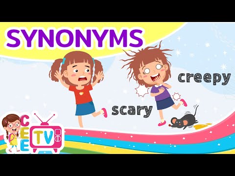 Synonyms | Basic English Vocabulary for Toddlers, Preschoolers and Kindergarten Kids