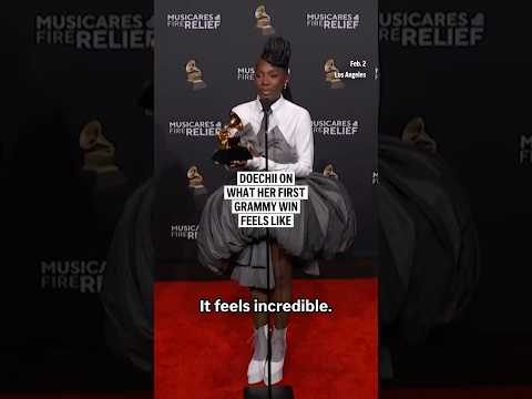 Doechii on what her first Grammy win feels like