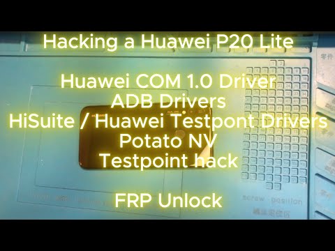 How to unlock a Huawei P20 Lite FRP bootloader locked phone as an experiment!