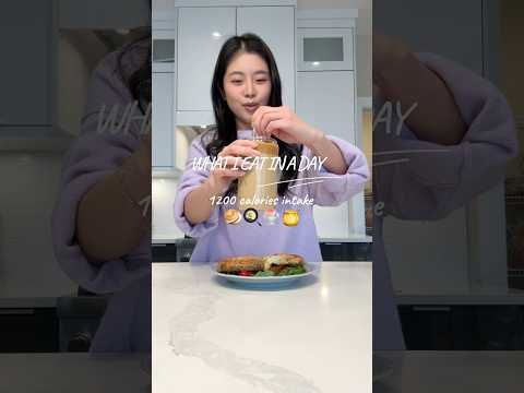 What I eat in a day with 1200 calories intake #fulldayofeating #whatieataday #caloriedeficit